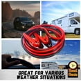 ROAD GENIE 20 Foot, 4 Gauge Booster Cable with Color-Coded Clamps and ... ROAD GENIE 20 Foot, 4 Gauge Booster Cable with Color-Coded Clamps and ...