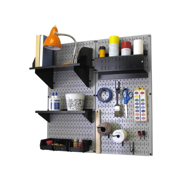 Wall Control Pegboard Hobby Craft Pegboard Organizer Storage Kit with ...