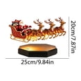 Floating Santa Sleigh with 3 Reindeer, Decorative Magical Christmas ...