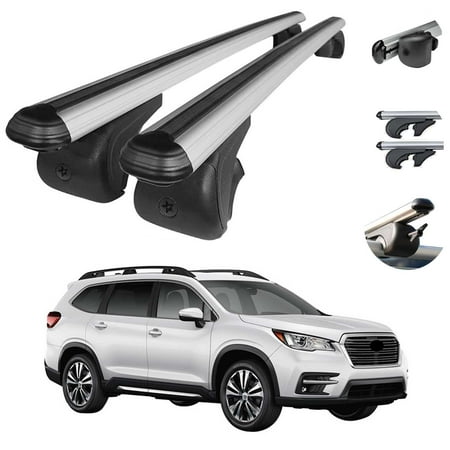 Roof Rack Cross Bars Luggage Carrier Aluminum Silver For Subaru Ascent ...