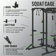 "Mikolo Multi-Functional Squat Rack, Power Cage with LAT Pulldown ...