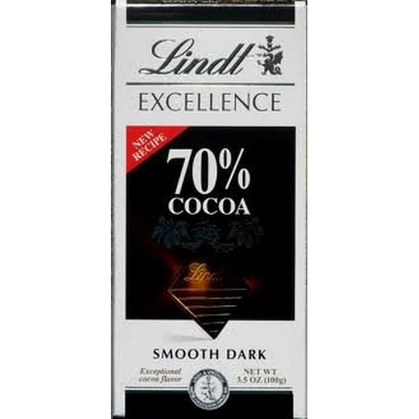 Lindt Excellence Bar (Dark Chocolate 70% Cocoa) - Pack of 4 - Walmart ...