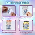 25Pcs 25 Styles PVC Self Adhesive Stickers Waterproof Embossed Decals ...