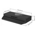 SNDOAS Range Hood GF3976BK, 30 Inch Under Cabinet Vent, Led Light ...