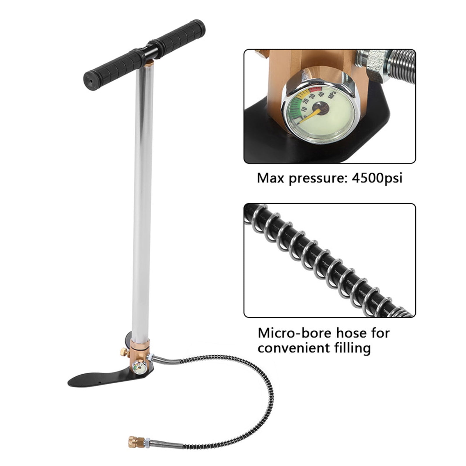 Floor Pumps Air Compressors Inflators 4500Psi Auto Motorcycle High ...