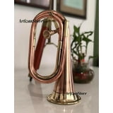 Solid Copper & Brass Bugle| US Military Cavalry Horn | Musical ...