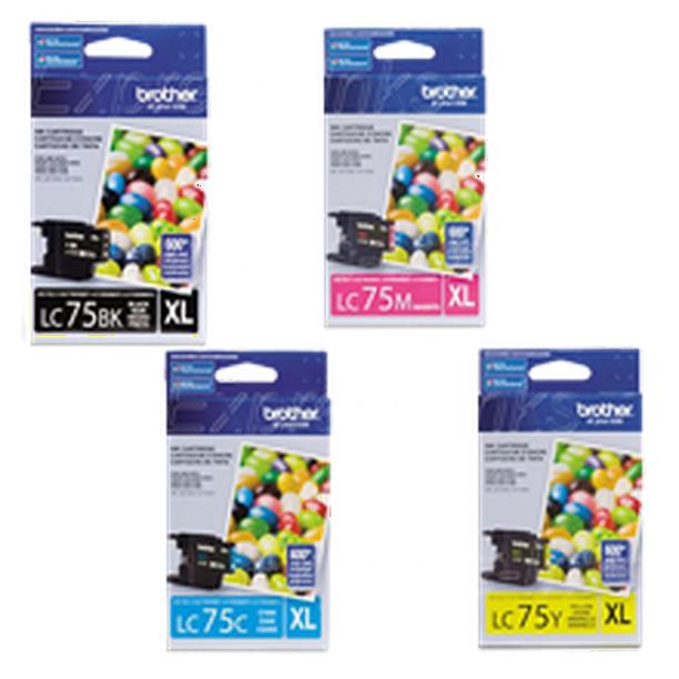 ~Brand New Original BROTHER LC75 High Yield INK / INKJET Cartridge SET ...