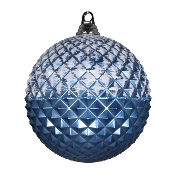 Vickerman 12" Periwinkle Glitter Candy Durian Ball Ornament. This ...