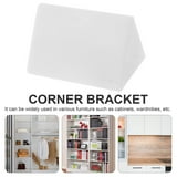 ROSENICE 100Pcs Plastic L-Shaped Corner Bracket for Cabinet and Shelf ...