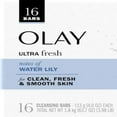 Olay Ultra Fresh Cleansing Bar Soap, Water Lily Scent, 4 Ounce, Pack of ...