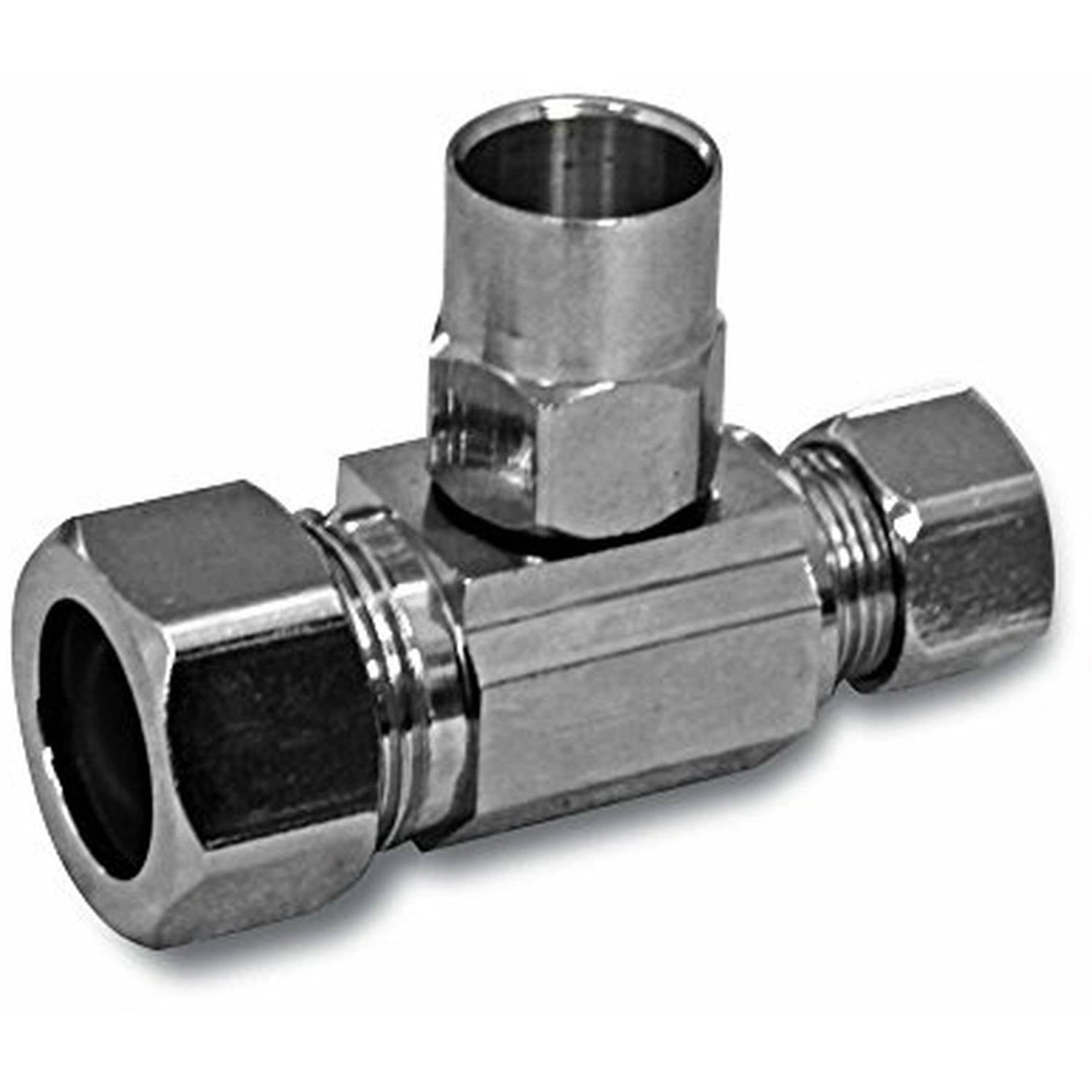 Quarter-Turn, Straight Loose Key Valve, 5/8 OD Comp x 3/8" OD Comp ...