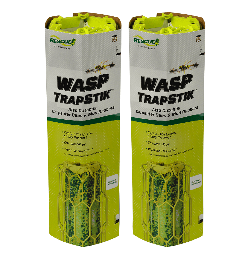 RESCUE! Wasp Trap Stick, Wasp and Yellowjacket Catcher, 2 Pack ...