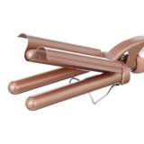 Conair Double Ceramic Triple Barrel Hair Waver, White and Rose Gold ...