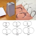 Metal Loose Leaf Book Binder Hoop Ring Multifunctional Keychain Circle ...