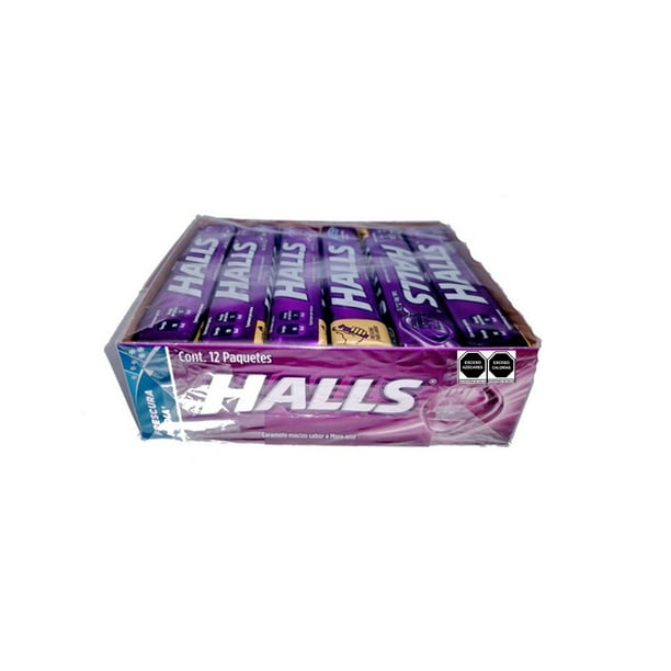 Pack de 30 Dulce pastilla Halls Mora de 12/25.2g Halls Mora 12 pzas ...