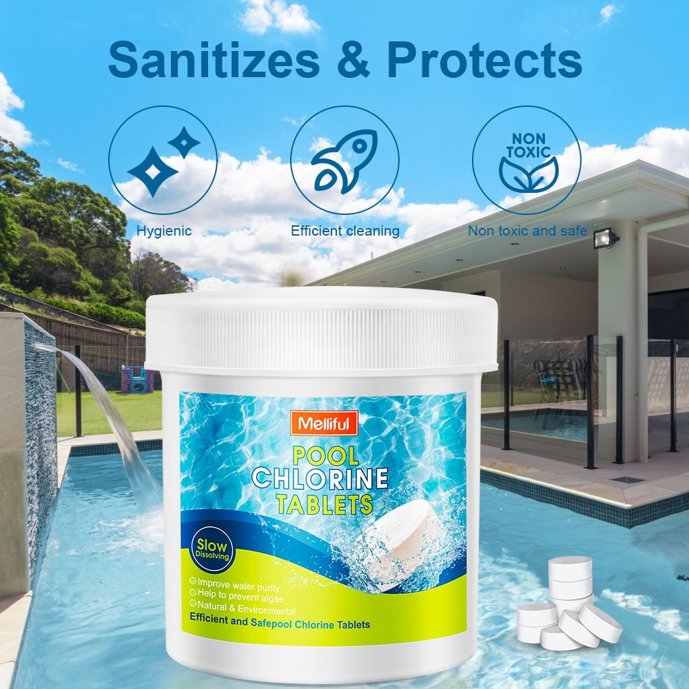 180pcs Pool Chlorine Tablets Melliful Chlorine Tablets For Pool Spas