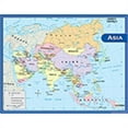 Asia Map Chart 17x22 [TCR7652] - Walmart.com