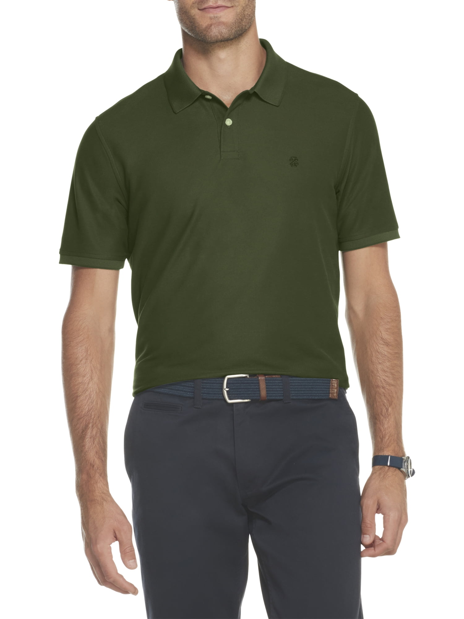 IZOD Men's Advantage Performance Comfort Stretch Solid Polo Shirt ...