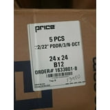 PDDR - Perforated Return Diffuser 22/22" PDDR/3/N-DCT 24" x 24", B12 (5 ...