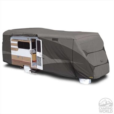 ADCO Class C Deluxe Windshield Cover with Roll-Up Windows for RV, White ...