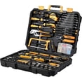 198 Piece Home Repair Tool Kit with Wrench Plastic Toolbox Household ...