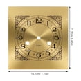 UPGRATOR Round Golden Metal Clock Dial with Roman Numerals for Easy ...