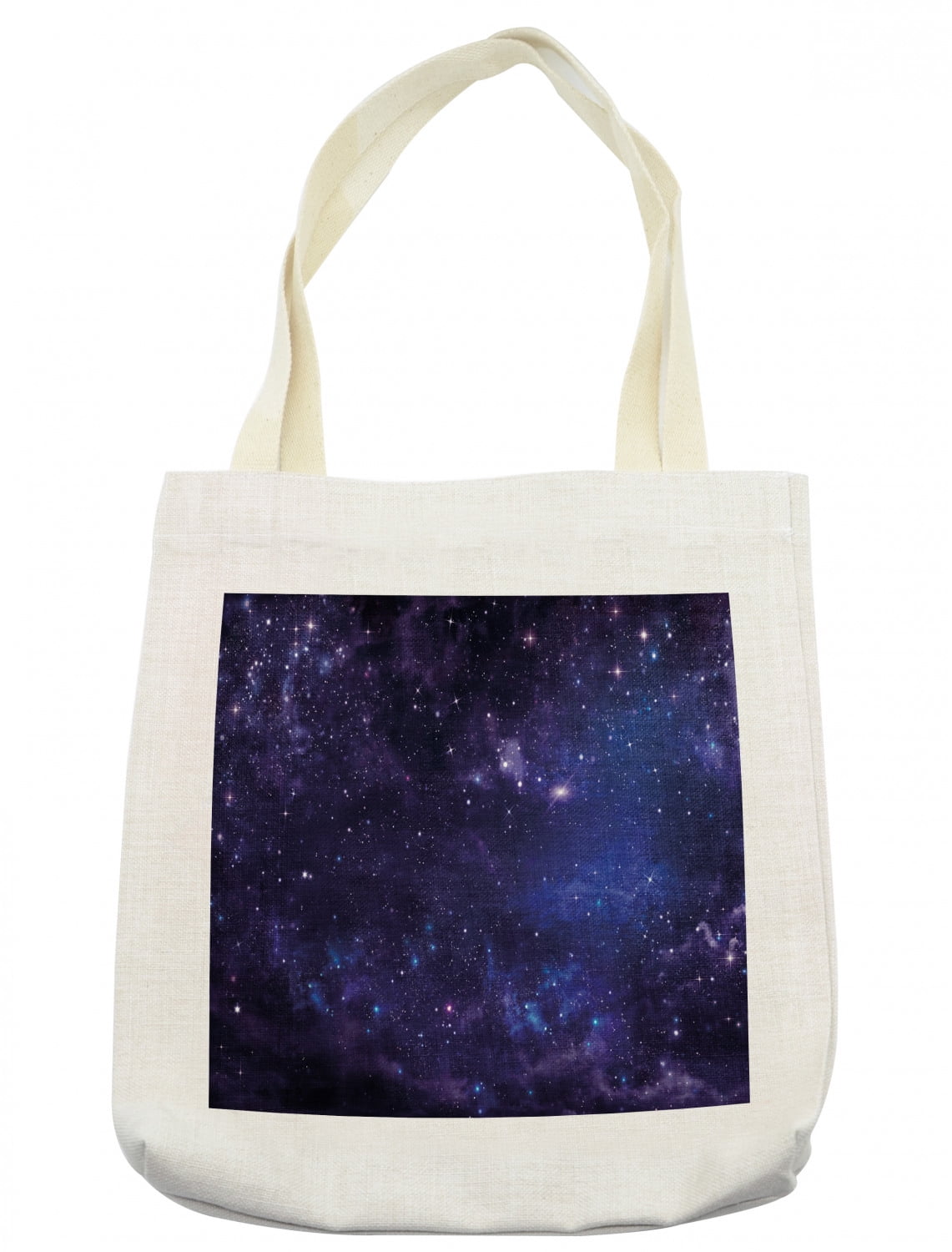 Galaxy Tote Bag, Celestial Stars in Night Sky Stardust in Clouds ...
