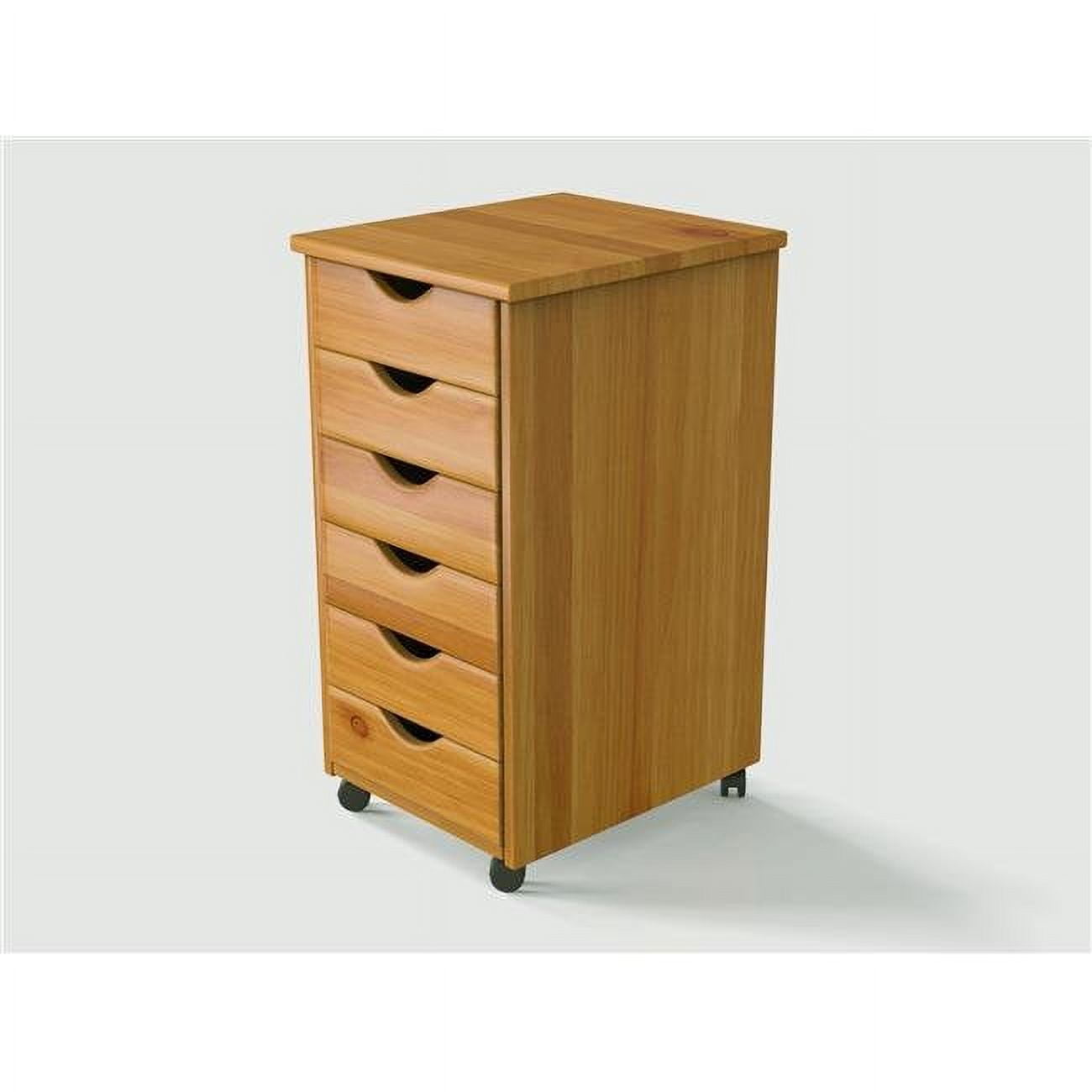 Click here for Adeptus Solid Wood C0008 6 Drawer Roll Cart - Med... prices