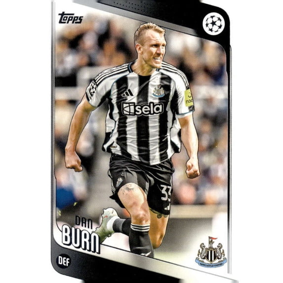 2025-26 TOPPS UEFA CLUB COMPETITIONS #91 DAN BURN NEWCASTLE UNITED ...