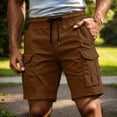 Cargo Shorts for Men Relaxed Fit Wide Leg Classic Work Shorts Outdoor ...