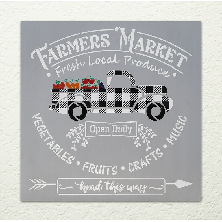Vintage Farmers Market Sign