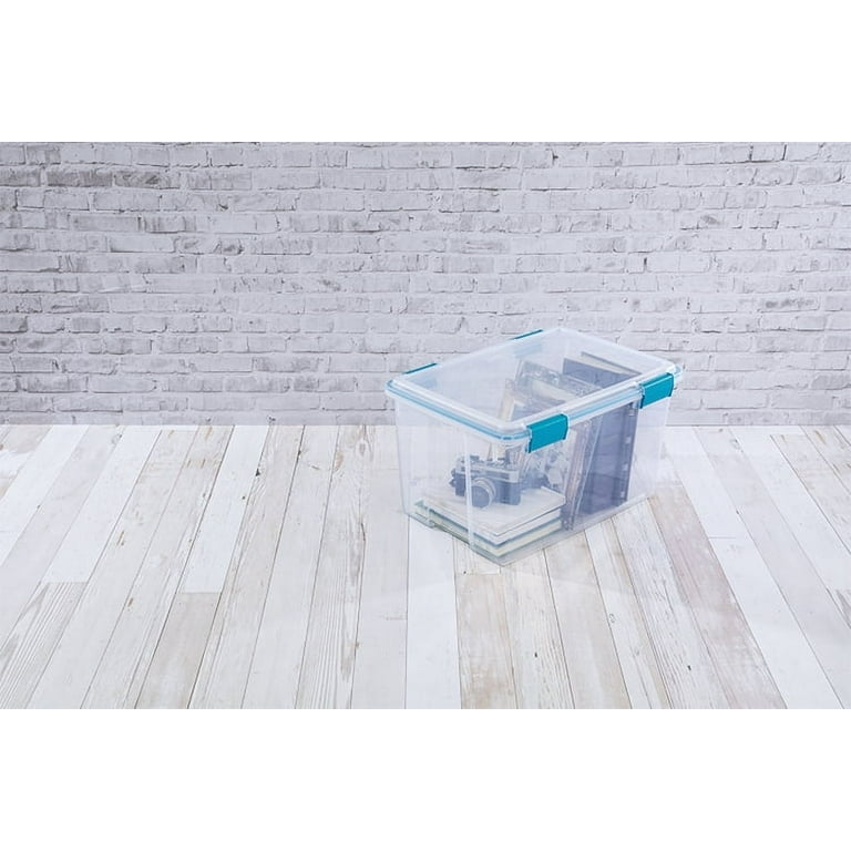 Sterilite 54 Quart Clear Gasket Box: Moisture, Dust & Pest Proof