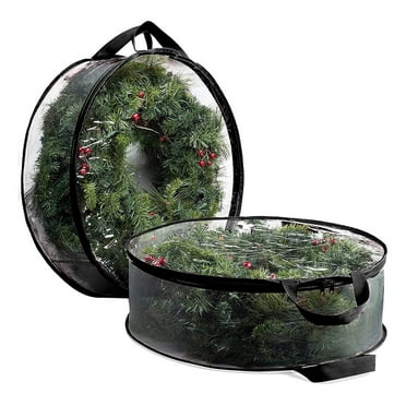 Homz Holiday Storage 24in. Wreath Box - Walmart.com