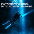 High Power LED Diving Flashlight for Underwater Exploration and Night Caving with Bright Output ...