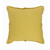 LR Home Solid Lemon Yellow 20 in. x 20 in. Textured Tile Throw Pillow ...