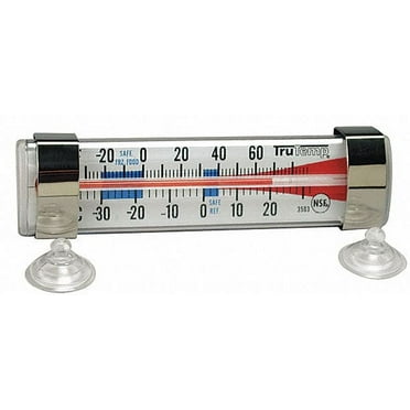 Rubbermaid Commercial, RCPPELR80DC, Refrigerator/Freezer Thermometer, 1 ...