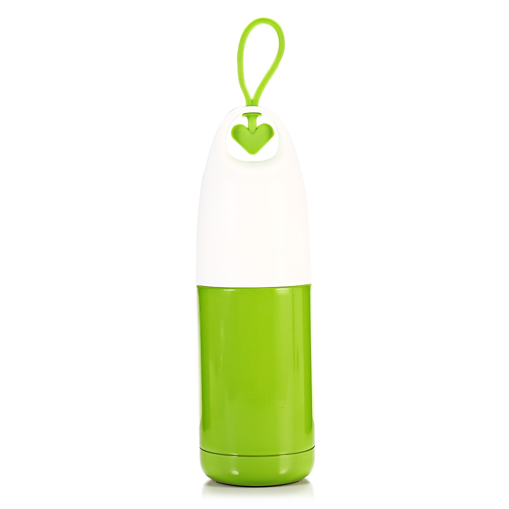 Portable Heart Shape Stainless Steel Travel Sports Tea Bottle Kids ...