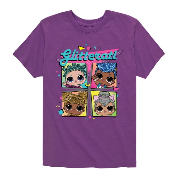 Lol Surprise! - Glitterati Retro Grid - Toddler And Youth Short Sleeve ...