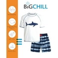Big Chill Boys' Rash Guard Set - 2 Pack UPF 50+ Short Sleeve Swim Shirt ...