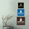 Signs ByLITA Square Keep Out Employees Only Sign (Blue) - Small ...
