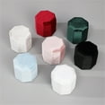 Geemin Velvets Wedding Rings Box Octagonal Storage Box Triple Rings ...