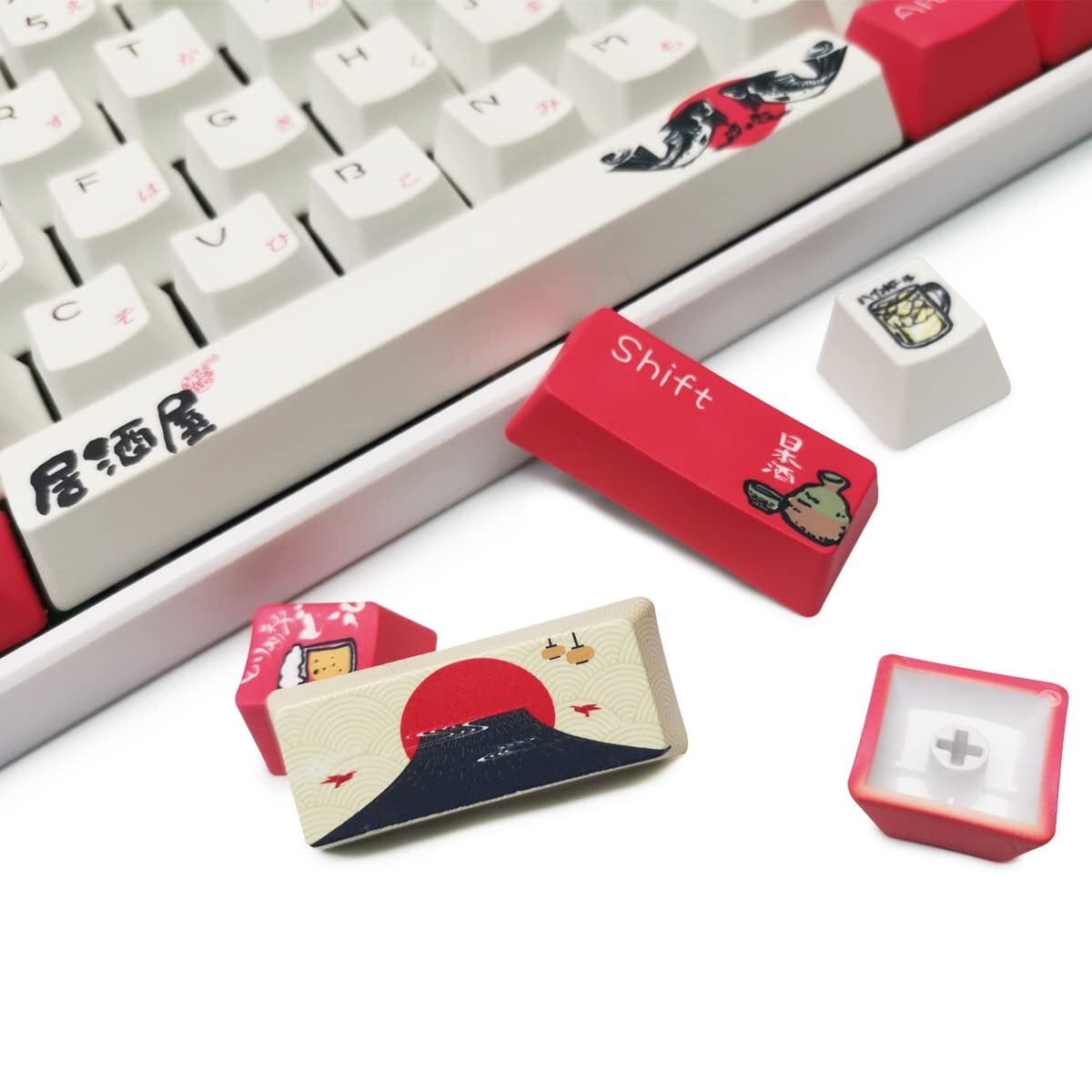 Buy VXV Upgrade 108 Key PBT Keycap Set,OEM Profile Japanese Element Key ...