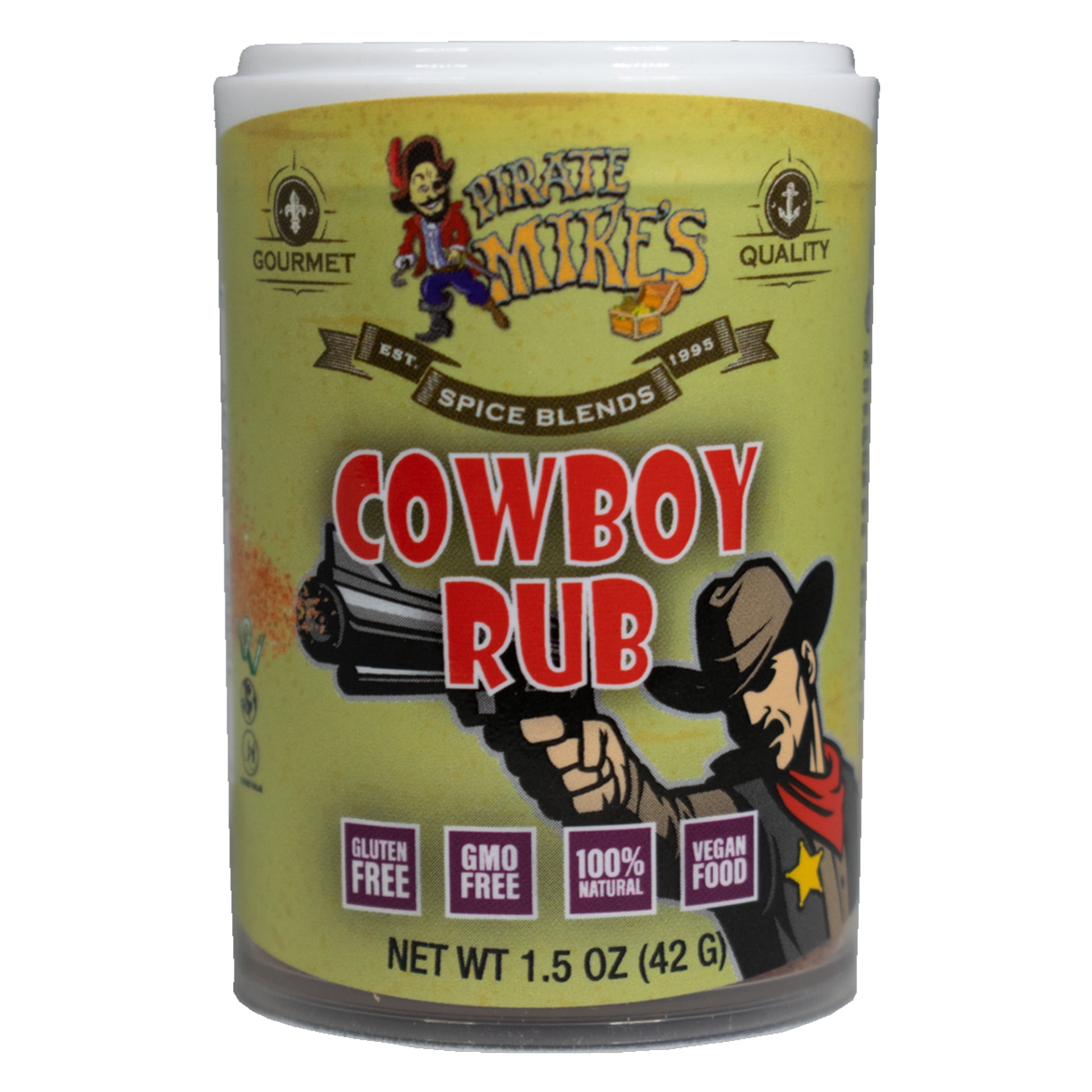 Pirate Mike's Cowboy Rub Small 1.5 oz - Walmart.com