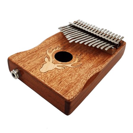 17 Keys Electric Kalimba Thumb Piano Set Portable Keyboard Music ...