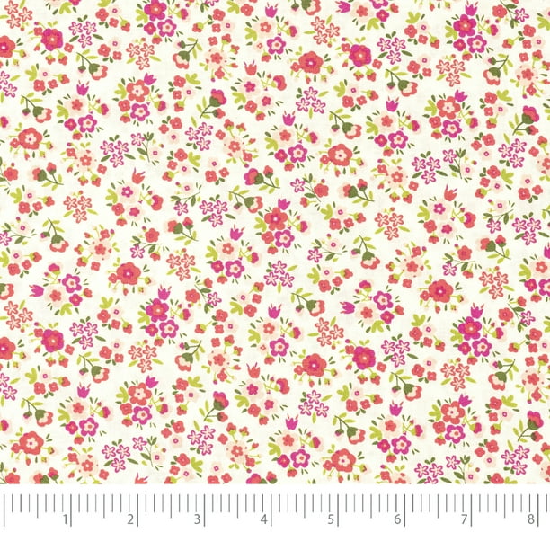 Singer Print Fabric, 100% Premium Cotton, Sewing Quilting, 44 inch ...