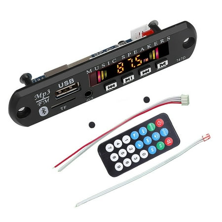 Justharion Digital Display Wireless MP3 Decoding Board Vehicle 12V ...