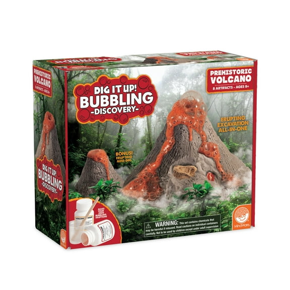 National Geographic STEM Kids Volcano Science Kit: Build, Paint, Erupt ...