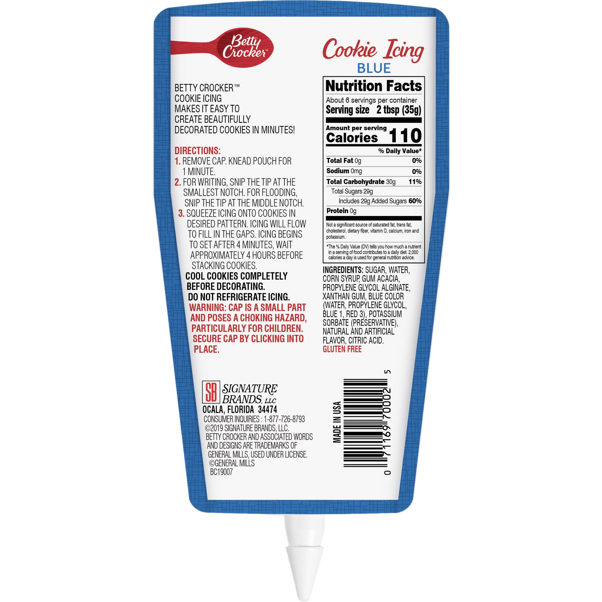 Betty Crocker Frosting Nutrition Label at Lawrence Henderson blog