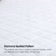 JML Fitted Mattress Pad Cover For Queen Bed -Quilted Mattress Protector ...