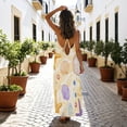 Women Dress Oversize Style Open-Back Design-Yellow Starfish Pattern ...
